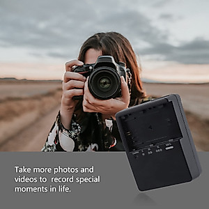 LP-E6 LP-E6N LC-E6 Charger for Canon: Compatible with LP-E6NH LC-E6E Battery EOS R Ra R5 R5 C R6 R7 DSLR 60D 60DA 70D 80D 90D 5DS 5DS R 5D Mark II III IV 6D 6DA 6D Mark II 7D 7D Mark II XC10 XC15 C700