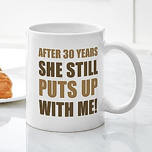 CafePress 30Th Anniversary Humor For Men Mug Ceramic Coffee Mug, Tea Cup 11 oz