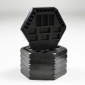 Solid Factory | Settlers Game Piece Holder/Organizer - Black (Set of 6)