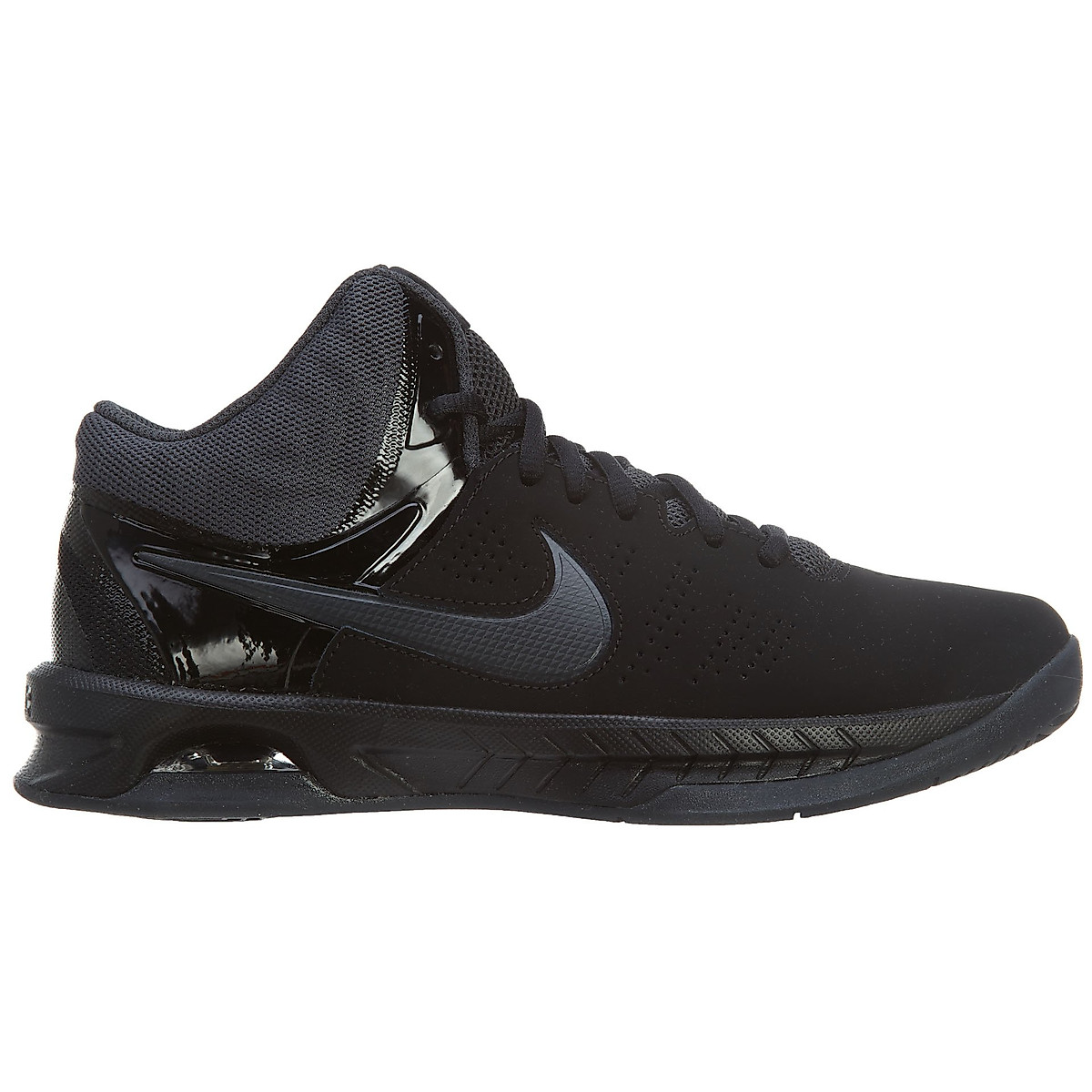 Nike Mens Air Visi Pro Vi NBK Black/Anthracite Ankle-High Nubuck Basketball Shoe - 11M