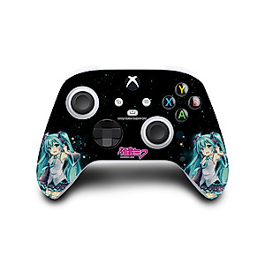 Head Case Designs Officially Licensed Hatsune Miku Night Sky Graphics Vinyl Sticker Gaming Skin Decal Cover Compatible with Xbox Series S Console and Controller Bundle