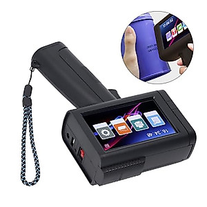 Handheld Inkjet Printer, Portable Inkjet Printer LED HD Screen Type C Charging for Barcode (US Plug 100-240V)
