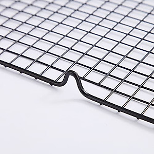 Kyraton Cooling Racks for Baking 1 Pack, Stainless Steel 15.7 X 10 Inch Non Stick Cake Cooling Tray for Roasting, Grilling, Cooking and Drying for Cake Cookies and Meat, Fit Baking Tray& Toaster Oven.