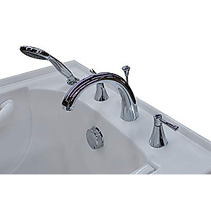 Meditub MT3260RWS 32 by 60 by 40-Inch Walk In Soaker Bathtub Spa Right Side Door, White