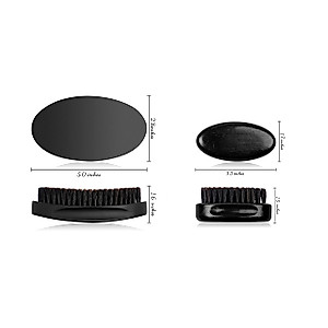 ZeiLaHao Beard Brush Kit, Boar Bristle Brush Gifts for Men Dad Boyfriend Husband, Beard Grooming Kit with Native Boar Bristle Hair, Beech and Rubberwood Handle Ergonomic Design Relieves Beard Itch