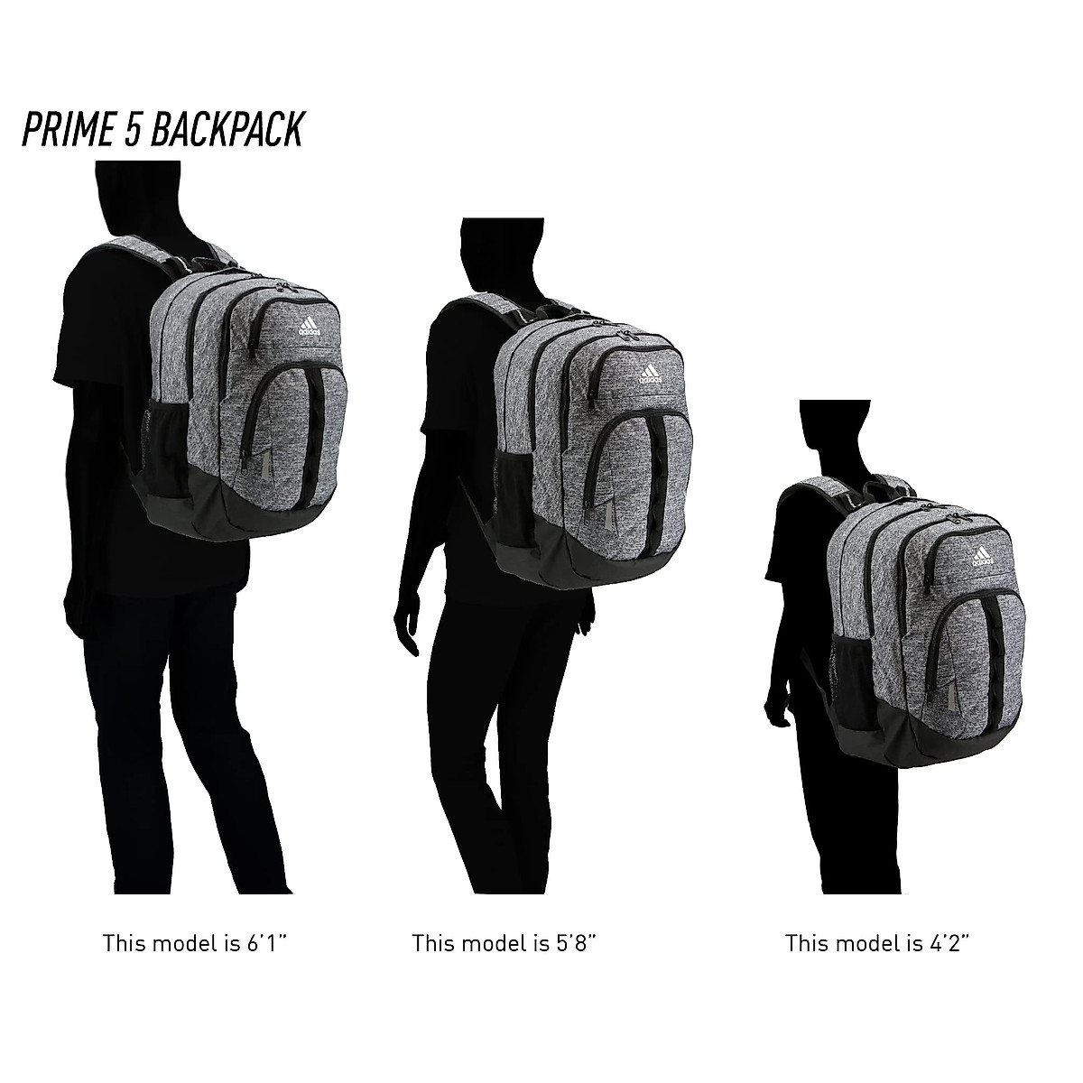 adidas Unisex Prime Backpack, Black/White, One Size