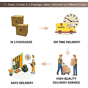 SinCiDo Farmhouse TV Stand for 80 Inch TVs, 39" Tall Entertainment Center w/Double Sliding Barn Door, Large Media Console Cabinet w/Soundbar & Adjustable Shelves for Living Room, 70inch, Brown