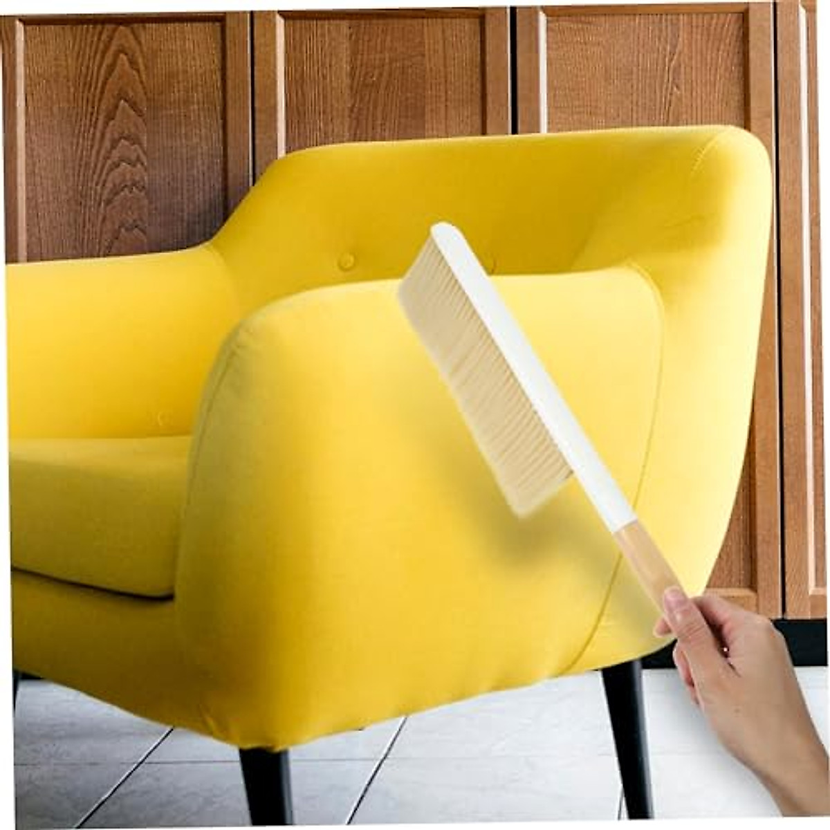 COOLHIYA Dust Brush Cleaning Brush Hair Broom Whisk Brooms Soft Brush Soft Bristle Hair Brush Handheld Broom Stains Remover Brush Kitchen Brush Keyboard Brush Hand Broom Beige The Pet