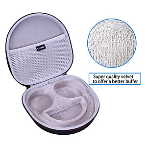 LTGEM Case Compatible with Sony WH-CH720N / WH-CH520 / WHCH710N / WH-CH510 Noise Canceling Headphones Over The Ear Headset, Black+Gray