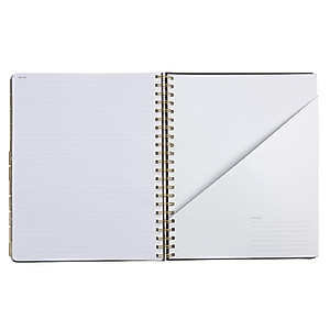 russell+hazel 2024 Weekly Planner, October 2023 - December 2024, Office Supplies, Black Vegan Leather, Includes 190 Stickers, 9.125” x 11.25”