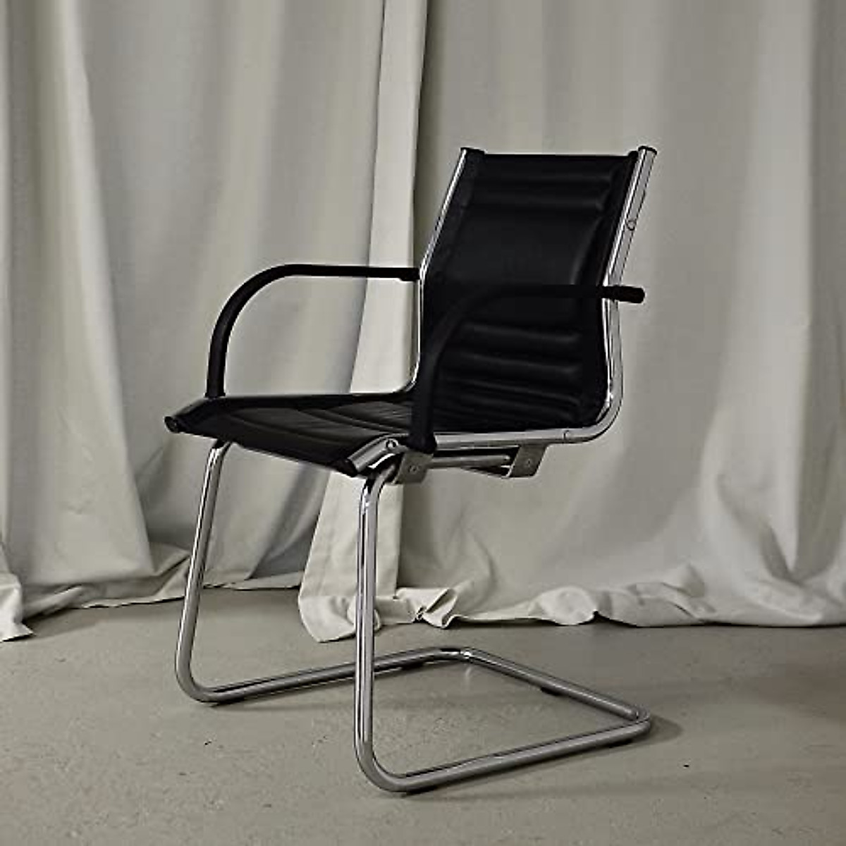 Marine Vinyl Fabric, Upholstery Faux Leather, Outdoor Boat Automotive, DIY and Crafting Pleather - Individual 1 Yard Cut 36"x54" (Black)