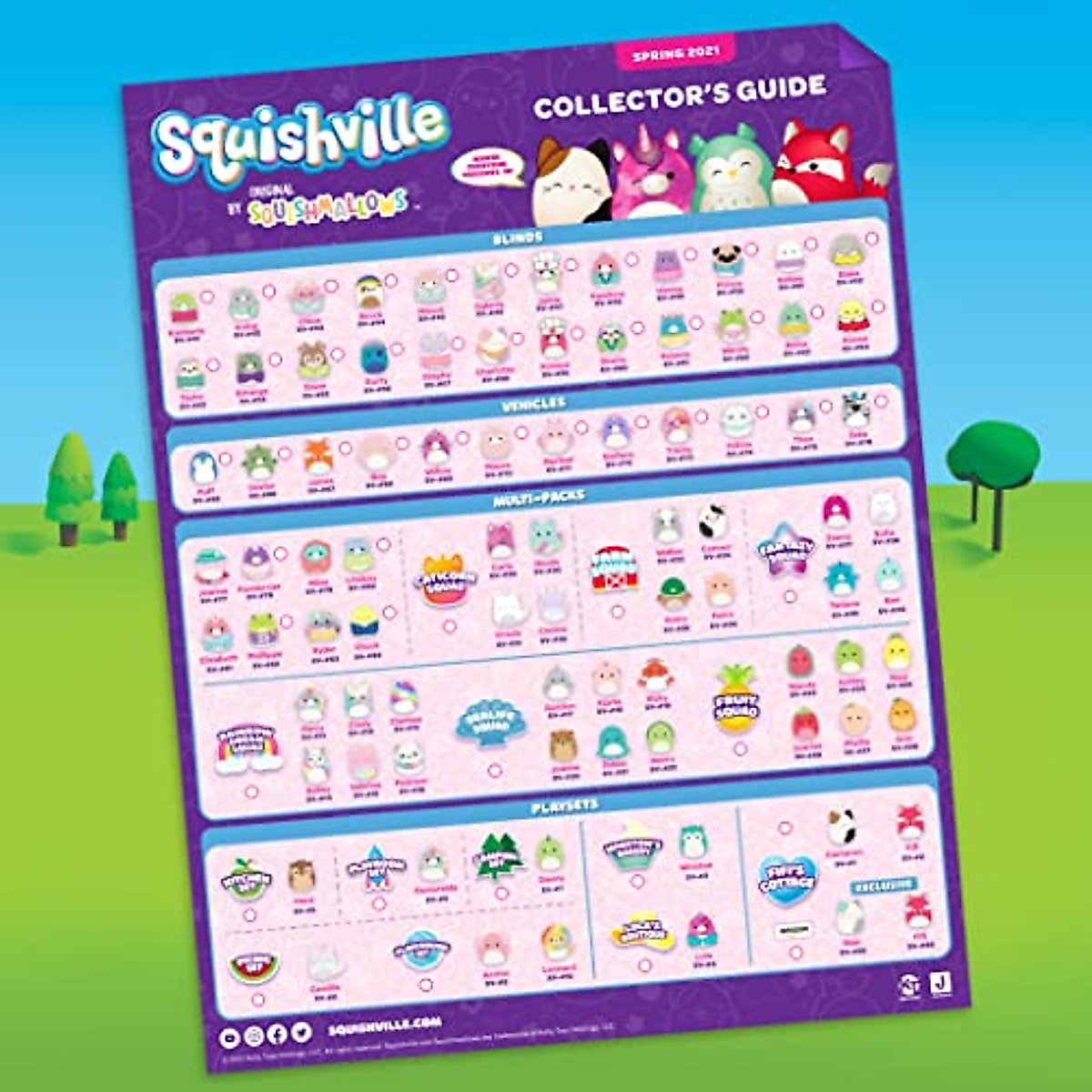 Squishville by Squishmallows Felicia in Carriage & Zeke in Car, Two 2” Soft Mini-Squishmallow Pandacorn and Zebra Plush, Plush Carriage and Car Vehicles, Irresistibly Soft Colorful Plush