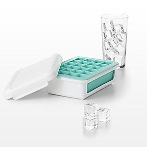 OXO Good Grips Silicone Small Ice Cube Tray for Cocktails with Lid
