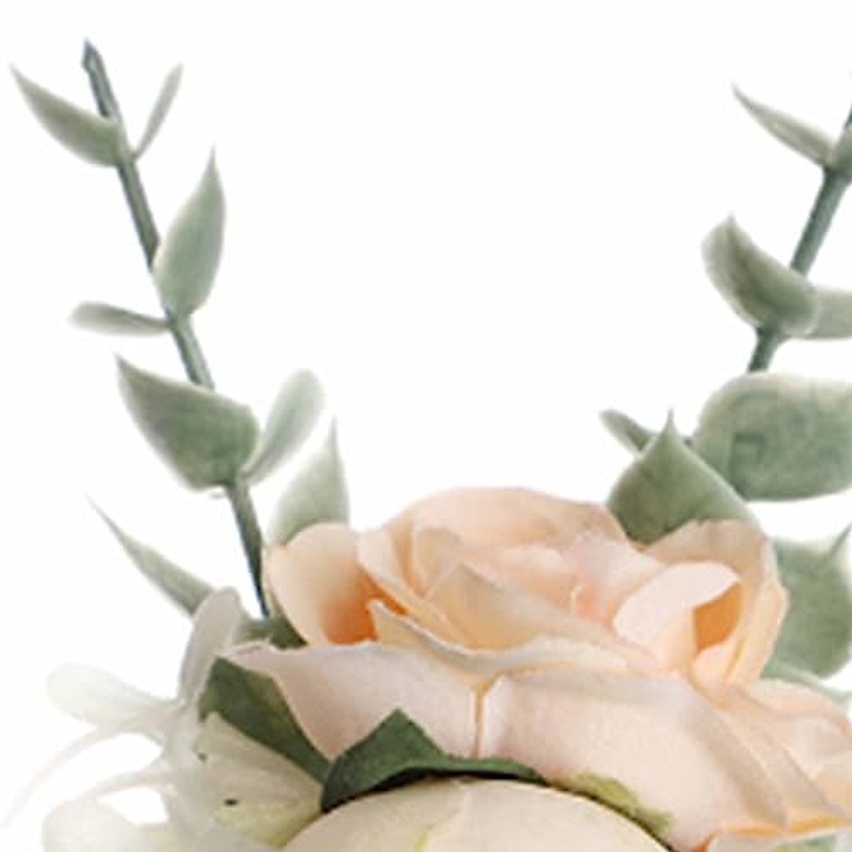 MOTUZP Rose Wrist Flower, Rose Wrist Corsage Wristlet Band Bracelet Prom Flower Wrist Corsages for Wedding(#2)