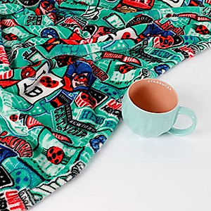 ZonLi Kids Blanket Flannel Fleece Throw Blanket Twin Size 60" x 80" Cat Noir Miraculous Ladybug Bluey Blankets for Boys Soft Fuzzy Plush Blanket Cozy for Travel Bed Saint Patrick Spring