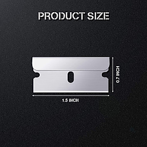 20 Pieces Single Edge Cutter Blade Industrial Razor Blades for Scraper, Safety Straight Edge Razors, Box Carton Cutter Replacement Blades, Glass and Paint Scraper Razor Blades