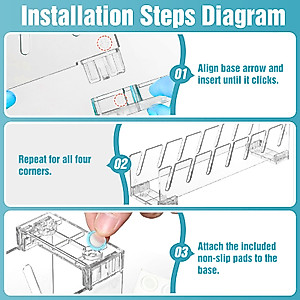 SUHERCBD Hat Stand for Baseball Caps, 2Pcs No Install Hat Acrylic Organizers Hat Storage for 14Caps,Hat Racks for Baseball Caps Display and Organizer for Bedroom, Closet, Dresser, Office