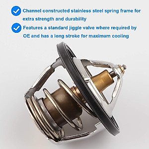 Engine Thermostat with Gasket Replace 21200AA072 Compatible with Subaru - 1998-2013 Forester, 1993-2014 Impreza WRX STI, 1990-2019 Legacy, 2000-2019 Outback, 2008-2014 Tribeca, 2015-2020 WRX STI, More