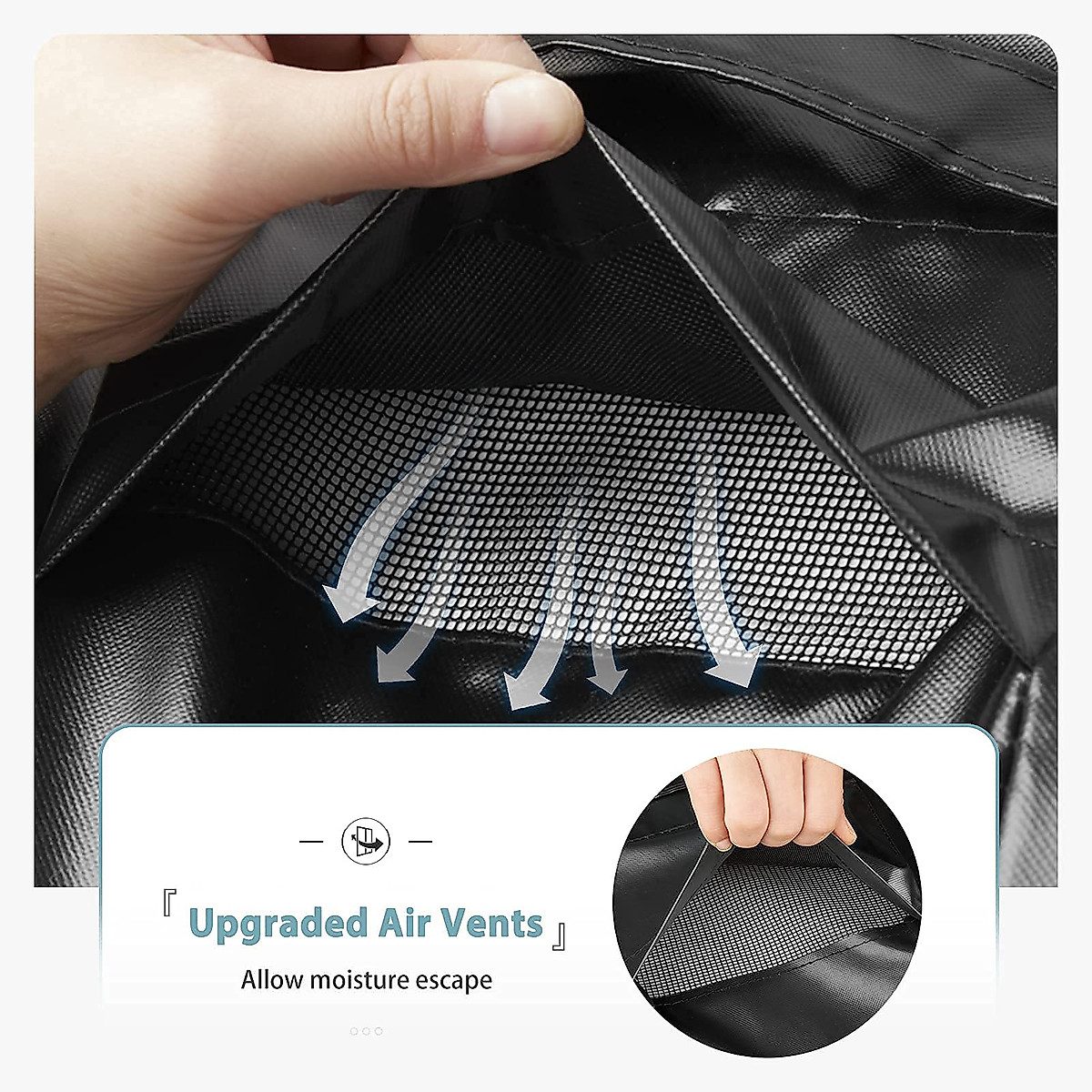 Grill Cover 65 Inches for Weber Genesis II and LX 400 Series, Napoleon Prestige 500, Dyna Glo, Charbroil and More 4-6 Burner BBQ Grill, Heavy Duty & Waterproof