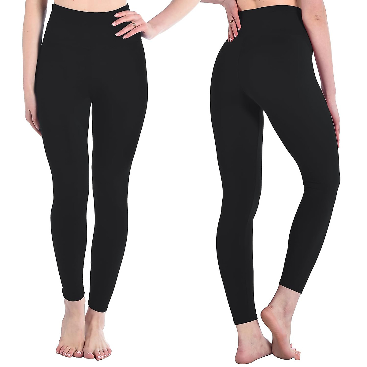 Stanpetix Leggings for Women - High Waisted Workout Leggings Women's Leggings Running (Black,Full Length,L-XL)