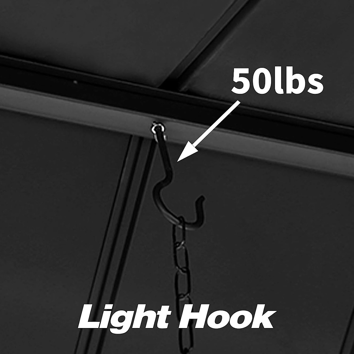 Meetleisure 13' x 15' Wood Gazebo Outdoor Gazebo Spruce Wood Framed Gazebo with Slope-Design Hardtop Roof for Garden, Patio, Lawns, Parties