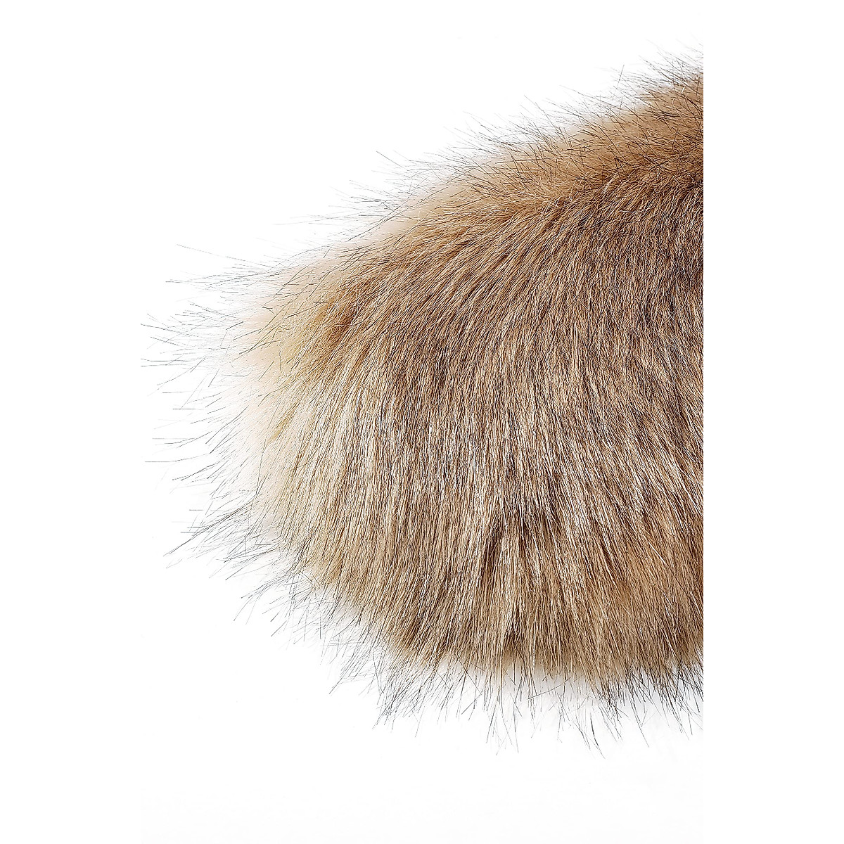 BABEYOND Women’s Faux Fake Fur Collar Shawl Faux Fur Scarf Wrap for Winter Coat 1920s Flapper Outfit 120cm/47.2" Long (Camel)