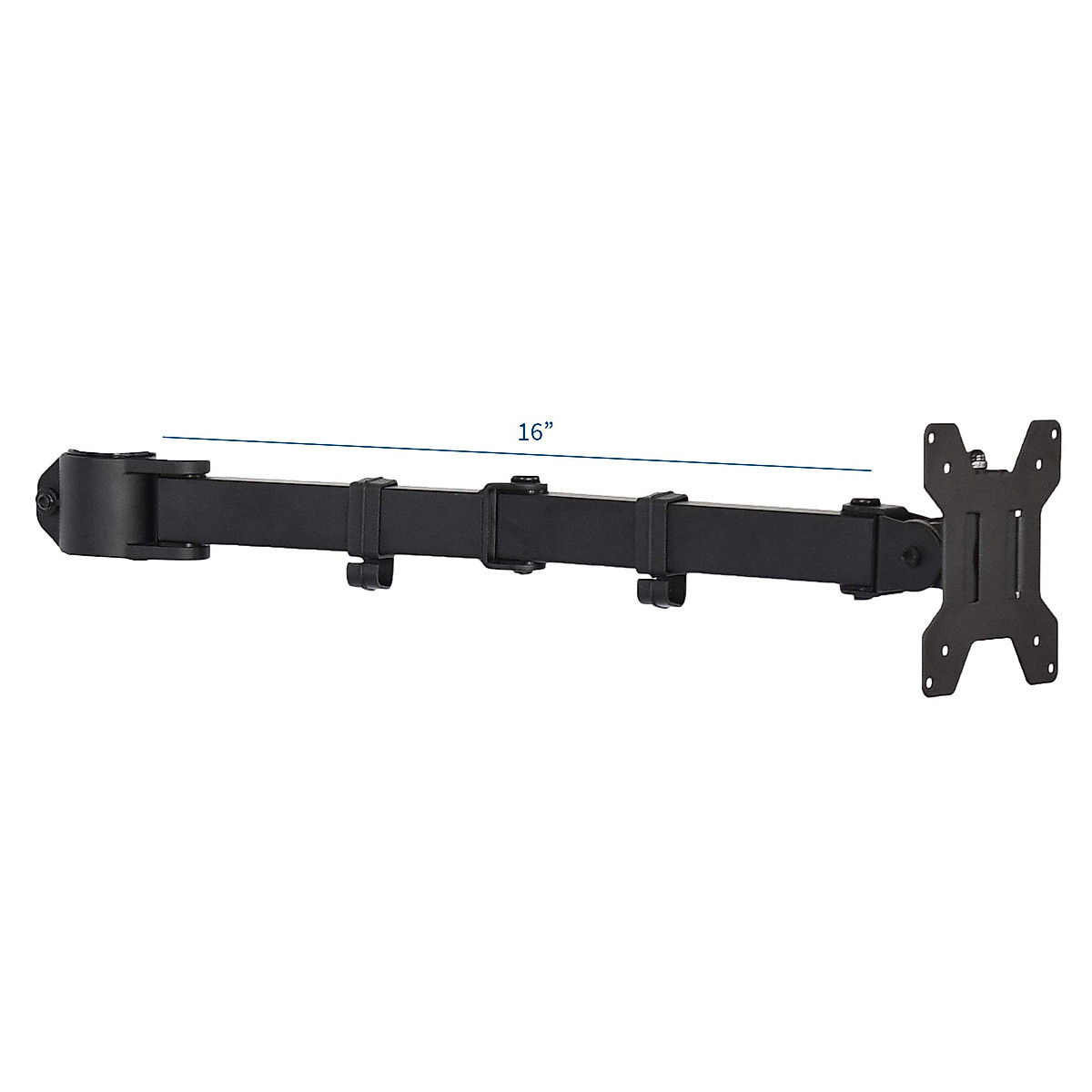 VIVO Fully Adjustable Single Monitor Arm for Desk Mount Stand, Monitor Arm for 1 Screen up to 27 inches, Black, PT-SD-AM01A