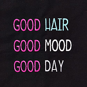 2 Pack Hair Styling Tools Organizer Bag for Hair Dryer Storage (Black, 11.8 x 14 Inches)