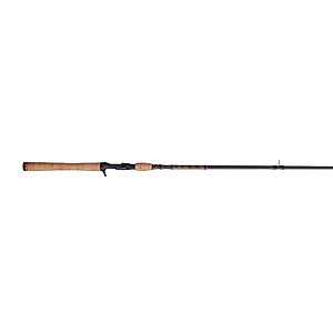PENN Squadron III 7’ Inshore Casting Rod; 1-Piece Fishing Rod, 10-17lb Line Rating, Medium Rod Power, Fast Action, 1/4-1 oz. Lure Rating, titanium/red/gold
