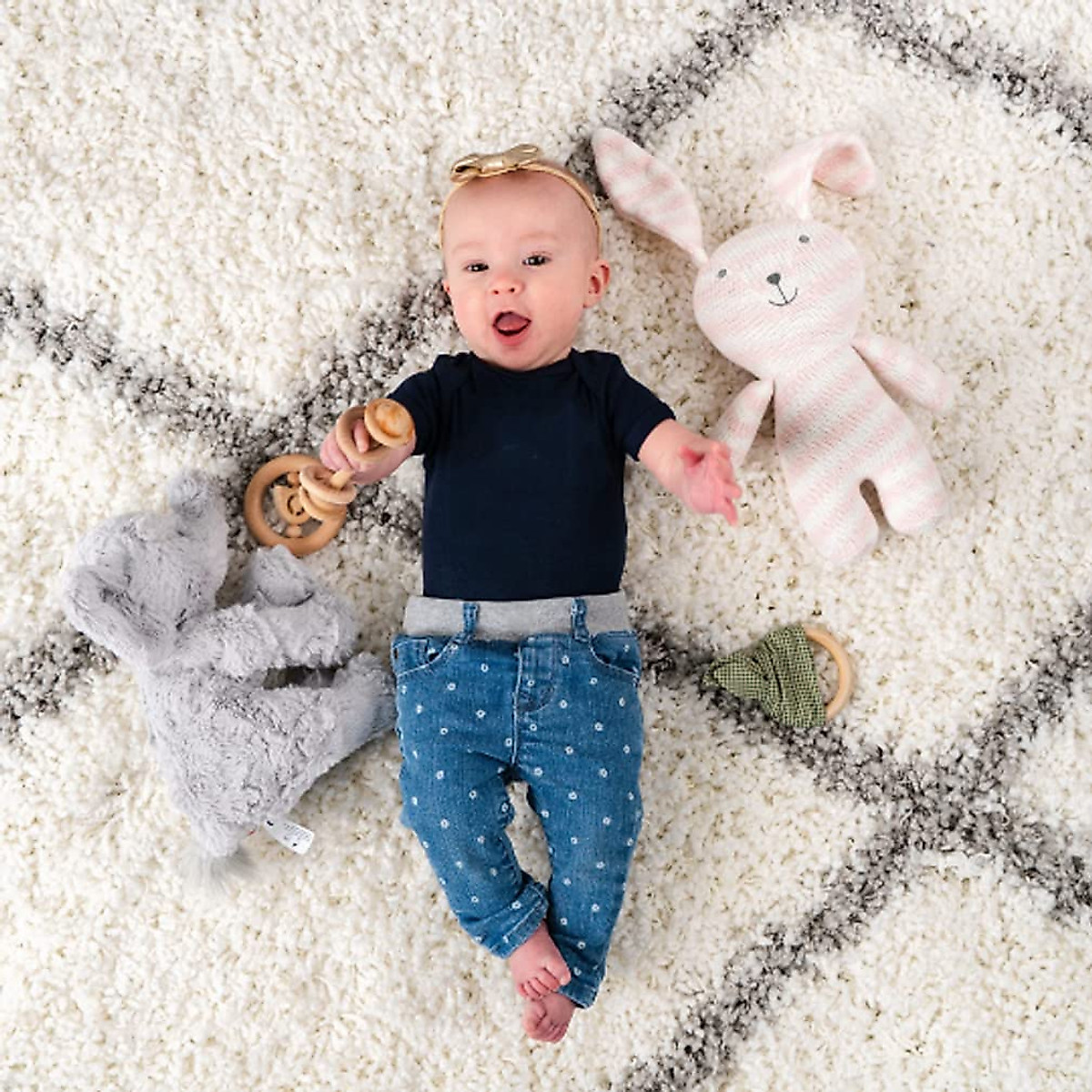 Apericots Super Soft Cotton Blank Plain Comfy Baby Short Sleeve Bodysuit, Light Blue, Newborn