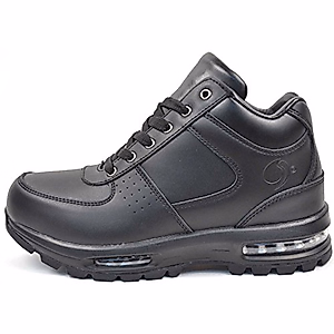 LABO Men's Black Hiking Leather Boot Air Heel 5712 10