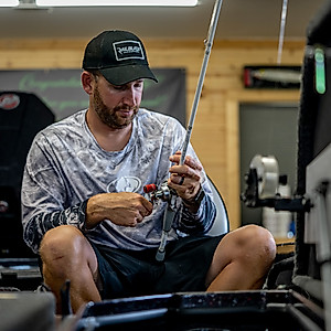 RAILBLAZA Fishing Line Spooling Station for Boats or Kayaks, Adjustable with Pivoting Base for StarPorts, Tracks, or Fixed Mounts