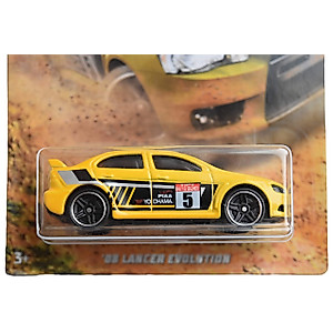 Hot Wheels '08 Lancer Evolution 2/6, Yellow