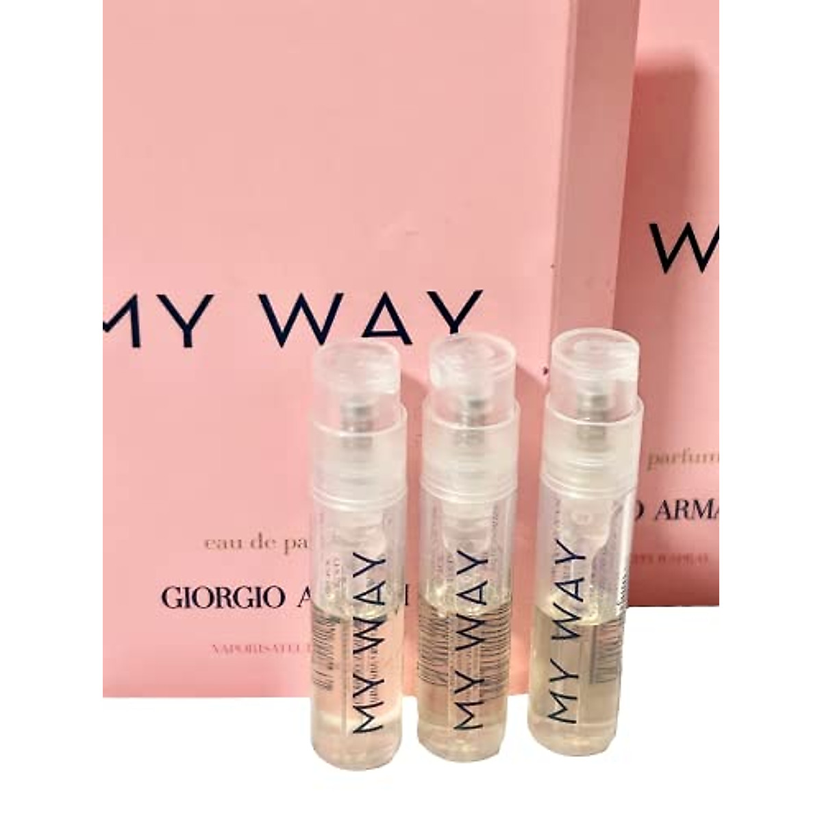 GIORGIO ARMANI My Way Sample Perfume Women Spray 1.2 ml / 0.04 oz - set of 3