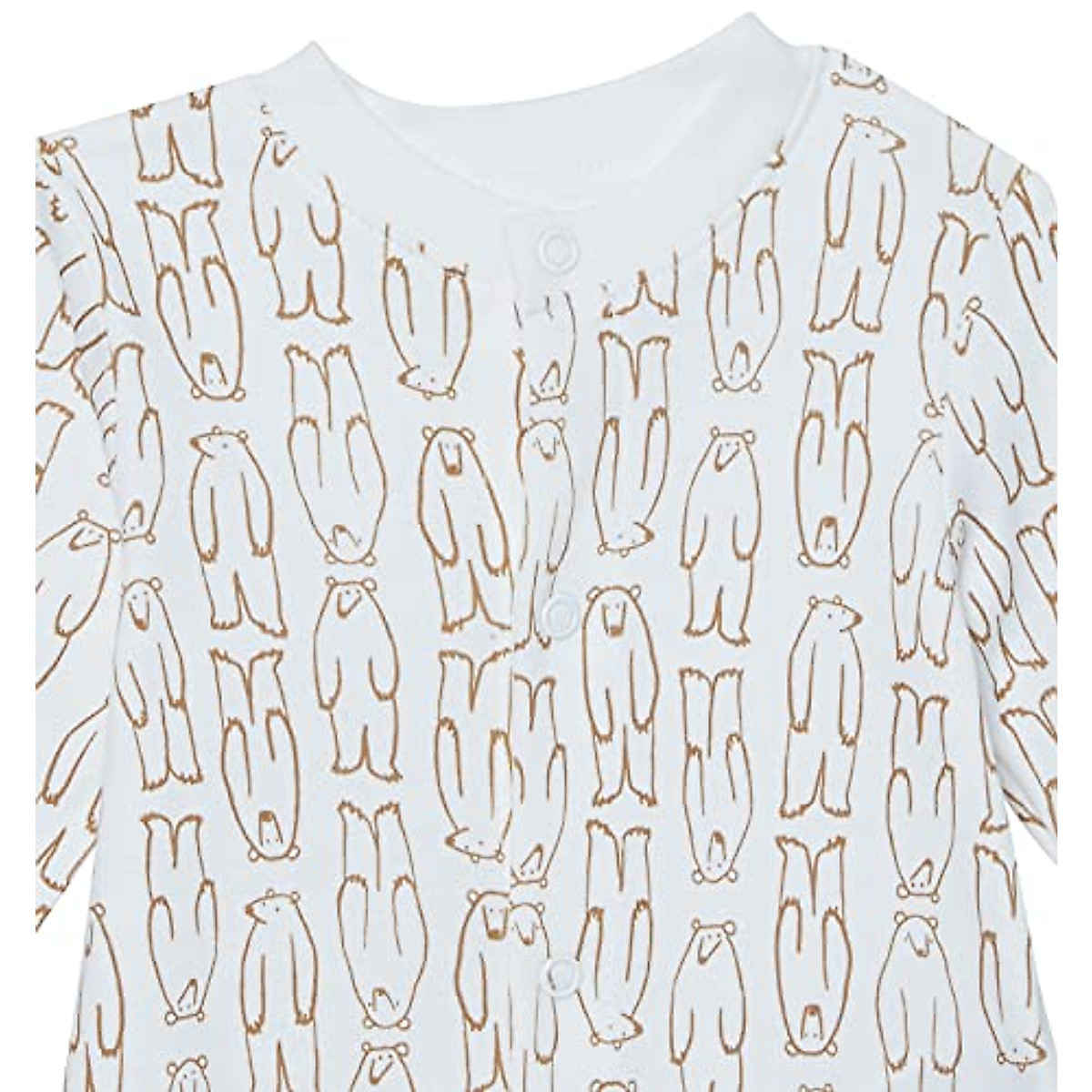 Amazon Aware Unisex Babies' Organic Cotton Footless Coverall, Pack of 2, Bear Print, 9 Months