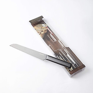 LOCK & LOCK, 8 in Bread Knife, Dark Gray