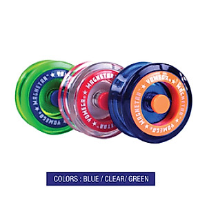 Yomega Magnetar Responsive High Performance Ball Bearing Yoyo. Designed for Intermediate and Advanced String Trick and Looping Play. + Extra 2 Strings. + 3 Months Warranty (Clear)