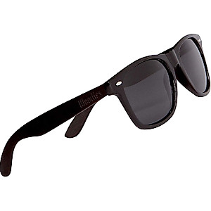 Woodies Wood Sunglasses Polarized Lens made from Ebony Wood Black Wooden Sunglasses for Men and Women | 100% UVA/UVB Ray Protection