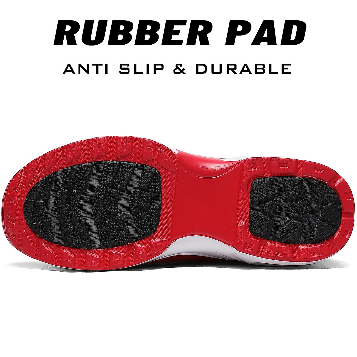 CASMAG Women's Walking Outdoor Jogging Cross Trainer Running Shoe Walking Shoes Red 8.5 M US