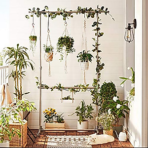 SONGMICS Double Rod Clothes Rack, Adjustable Garment Clothing Rack, Hanging Rail on Wheels, Gray ULLR401