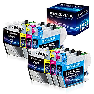 BINKSYLER Compatible LC3029 XXL Ink Cartridges Replacement for Brother LC3029 LC3029XXL for Brother MFC-J5830DW MFC-J6535DW MFC-J5930DW MFC-J6935DW MFC-J5830DWXL MFC-J6535DWXL (2BK,2C,2M,2Y) 8-Pack