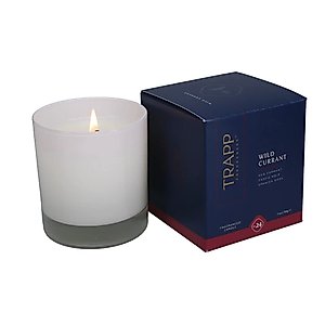 Trapp - No. 24 Wild Currant - 7 oz. Signature Candle - Aromatic Home Fragrance with Fruity Scent of Red Currant, Cassis Noir, & Spanish Moss Notes - Petrolatum Wax