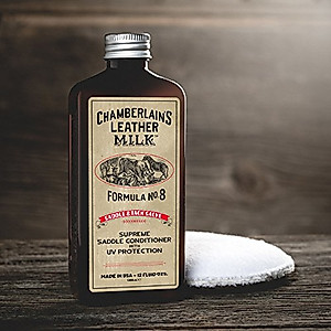 Chamberlains Leather Milk Saddle Tack Salve Conditioner Formula No. 8, 12 Ounce