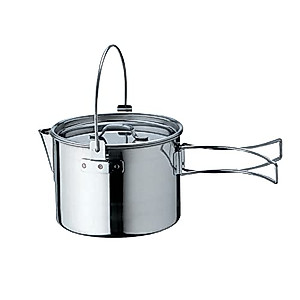 Snow Peak Kettle No. 1 - Stainless Steel Kettle for Outdoor Cooking - Durable Camping Kettle for Camping & Hiking