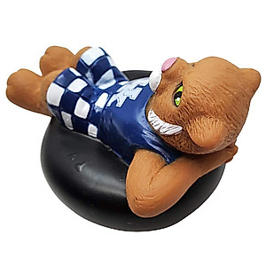 Rubber Tubbers Kentucky Wildcats (The Wildcat) Collegiate Bathtub Toys - Officially Licensed NCAA Team Mascots, Authentic Sports Memorabilia, Novelty Rubber Ducks (University of Kentucky)