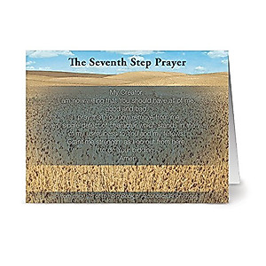 Sobriety Greeting Cards – 24 Pack – Sobriety Prayers Note Cards – Unique Design – Kraft ENVELOPES Included – Blank Greeting Card – Glossy Cover Blank Inside – by Note Card Café