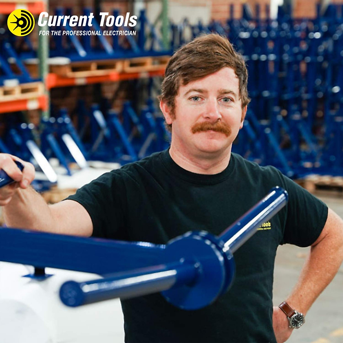 Current Tools 510 Reel Truck - 24" Wide Heavy Duty Cable Hand Cart with Large Wheels & Five 5/8" Spindles