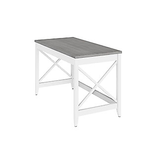 Alera ALEWSF4824GY 47.24 in. x 23.62 in. x 29.53 in. Farmhouse Writing Desk - Gray