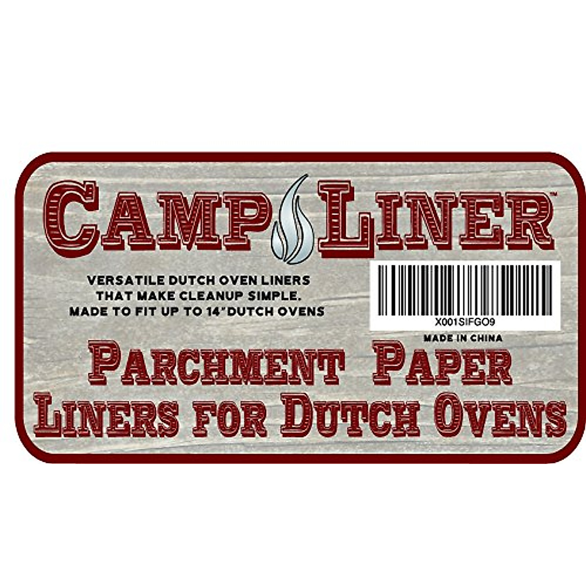 CampLiner Parchment Dutch Oven Liners, 20” Disposable Paper Liners (20 Pack), New 50% Thicker Material