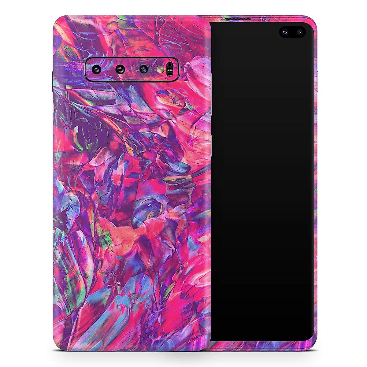 DesignSkinz Liquid Abstract Paint Remix V76 Protective Vinyl Decal Wrap Skin Cover Compatible with The Samsung Galaxy S20 (Screen Trim & Back Glass Skin)